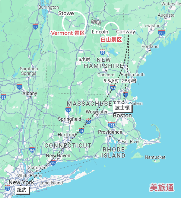 白山国家森林公园看枫叶攻略 White Mountain